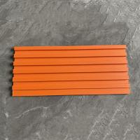 China Wear Resistant Brown Slatted WPC Wall Cladding For Outdoor for sale