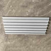 China Groove Hollow Wood Plastic Composite Slatted WPC Wall Cladding Customization for sale