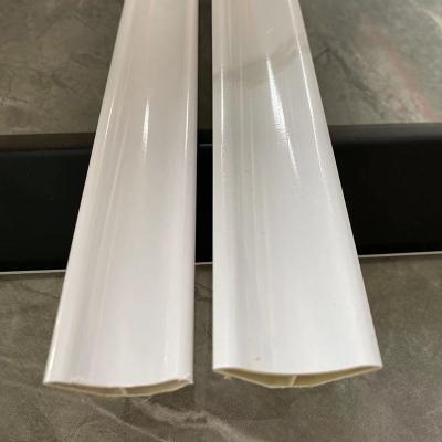 China Villa Decorative Lines Laminate Flooring PVC Skirting Board 500g/M for sale