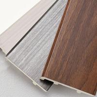 China Rectangular WPC Skirting Laminate Floor Skirting 80*16*2000mm for sale