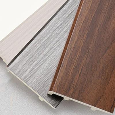 China Rectangular WPC Skirting Laminate Floor Skirting 80*16*2000mm for sale