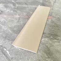 China Smooth Surface 100mm Plastic Skirting Board Customizable Durability For Bathrooms for sale