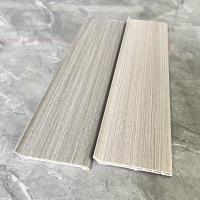 China Fireproof 2.5mm 120mm Pvc Skirting Board Decoration Accessories for sale