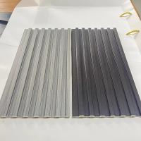 China Custom WPC Fiber Grating Groove Surface Waterproof Fireproof Wall Cladding for Home Decoration for sale