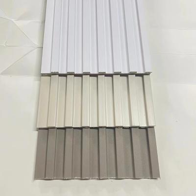 China WPC Fiber Grating White Grey Brown Home Decorative Board with Easy Installation / Low Maintenance for sale