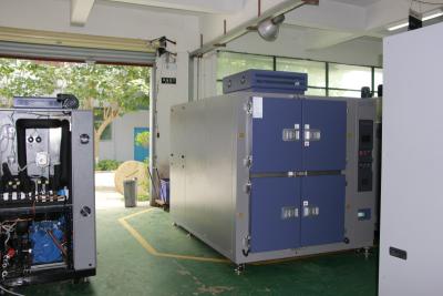 China KOMEG Two Zone Basket Style  Thermal Shock Test Chamber With ISO Certification for sale