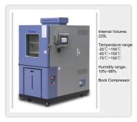 China LAB 150L Programmable Humidity And Temperature Controlled Chamber With Touch Screen for sale