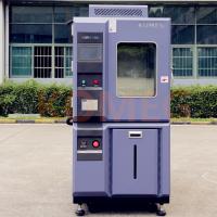China 408L Stainless steel single door left open temperature humidity chamber with LCD Toch panel for sale