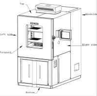 China 7KW 64L - 1000L Air Cooled temperature test equipment Insulation Glass wool for sale