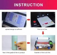 China Flexible Transparent White UV Printing Film 30cm 60cm CMYK White Varnish for sale