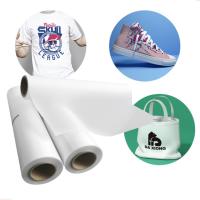 China DTF Transfer Film Roll 60cm*100m Double Sided Matte Clear PreTreat PET Heat Transfer Paper Cold and Hot Peel for sale