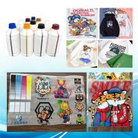 China CMYKW 5 Colors Water Based DTF Pigment Ink 1000ML For XP600 I1600 I3200 Printer for sale