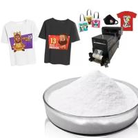 China ECO Friendly White DTF Powder Adhesive Hot Melt Powder For Heat Transfer Printing for sale
