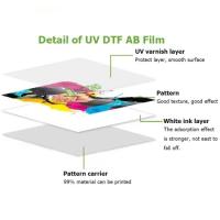 China 60cm White UV DTF Transfer Film Clear UV DTF Ab Film For Phone Case Wood Bottle for sale