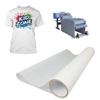 China 75mic  matte White ink printing DTF pet film  hot peel 30cm 60cm direct to film for garment printing for sale