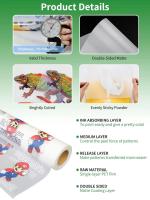 China Garment DTF PET Transfer Film 75mic Double Sided Matte Direct To Film On Textile for sale