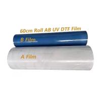 China 60cm DTF UV Pet Film Roll Sheet UV DTF Cup Wrap Digital printing Ab Film for sale
