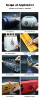 China 50/100 Meter Roll UV Dtf A B Film With Adhesive Making UV Transfer Sticker Digital Printing for sale