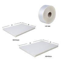 China Hot Peeling Non Adhesive Offset Printing Film 50*70cm 75mic Transparent Printing Film for sale
