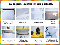 China 30cm*100m Tearing Hot 75mic DTF Transfer Paper with Elasticity for Cold / Hot Peel for sale