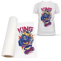 China 75 Micron 60cm*100m Printing White Ink Printing Film For Various Fabrics for sale