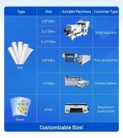 China 30cm*100m Dtf Film White Ink Printing Film for All Fabrics at Moderate Heat for sale