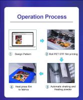 China 6Pass 4m/h DTF Printer With Powder Shaker And Maintop 6.1 Software for sale