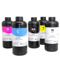China 1000ml UV Digital Ink For DX5 DX7 XP600 TX800 Printers Opaque CMYKW V for sale