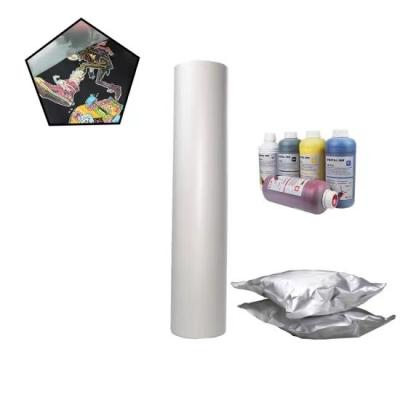 China 33cm*100m  roll dtf film Double Matte Instant Peel Dtf Film 75microns for sale