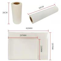 China DTF Film Hot Peel Double Matte 30cm*100m  Instant Peel white ink printing film for sale