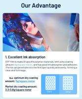 China 42cm Matte White Ink Printing Film Dtf Transfer Film for Ink Transferring for sale