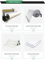 China 95GSM 44 inch*400m epson sublimation paper Roll For Polyester Fabric for sale