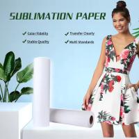 China Durable Heat Resistance 70GSM 64 Inch Transfer Paper For Sublimation Printing for sale