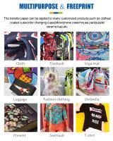 China Durable Heat Resistance 70GSM 64 Inch Transfer Paper For Sublimation Printing for sale