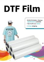 China 30cm Direct To Film Cold Peel DTF Film For Digital Printing Performance for sale