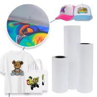 China 33CM x 100M DTF PET Roll 75 Micron White Heat Transfer Film for Custom Designs for sale