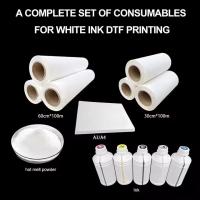China 60CM x 100M DTF PET Film ingle-Sided White Heat Transfer Film for Custom Printing for sale