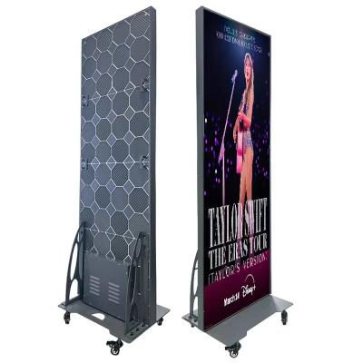 China High Brightness Indoor LED Poster Display - 640x1920mm Cabinet Size with 1920-3840Hz Refresh Rate for sale