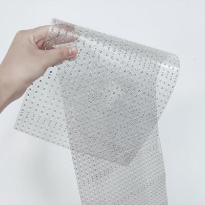China P7.8mm Transparent LED Film Display with 95% Transparency and Self-Adhesive Installation for Window Glass for sale