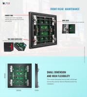 China P3 LED Video Screen Module 6500cd/m² Brightness 3.848mm Pixel Pitch Front Service Outdoor Advertising Display for sale