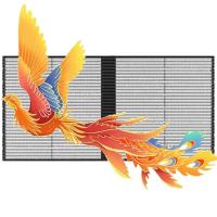 China Maxcolor P3.9-7.8 Transparent LED Display 1000x500mm Cabinet 4500cd Brightness Indoor Video Wall for sale
