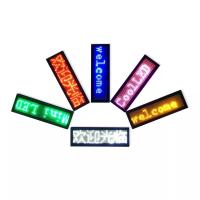 China Maxcolor BL1248 12x48 Pixel LED Name Badge Display with Bluetooth Control and 7-10 Hour Battery Life for sale