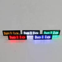 China Maxcolor BL1248 12x48 Pixel LED Name Badge Display with Bluetooth Control and 7-10 Hour Battery Life for sale