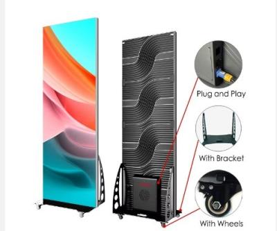 China 16 Bit SMD2121 Indoor LED Poster Screen with 3840Hz Refresh Rate and 600×480mm Cabinet Size for Digital Signage for sale