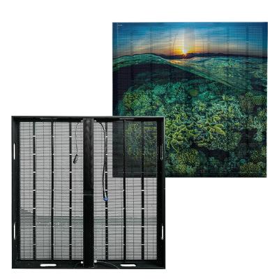 China Customizable 1000x1000mm Transparent LED Display Screen with 125W/㎡ Power Consumption and 3-Year Warranty for sale