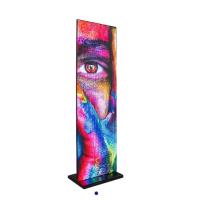 China Indoor Floor Smart Led Poster Display IP31 Rating High Refresh Rate Front Service for sale