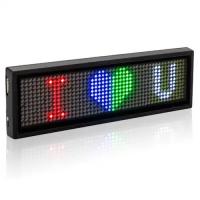 China Maxcolor BL1248 Bluetooth LED Name Badge 93x30mm Display with IP31 Rating and 100,000+ Hour Lifespan for sale