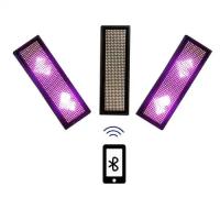 China Customizable LED Scrolling Name Badge 12x48 Pixels with Bluetooth Control and 7-10 Hour Battery Life for sale