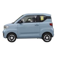 China Stylish pure Mini EV Cars Wuling Hongguang safety 4 seater small car for sale