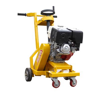 China Road Crack Slotting Machine Gasoline Powered Carbide Blade Handwheel Adjustment Cement Pavement Widening Device for sale